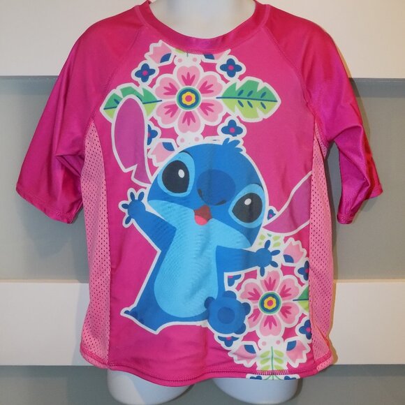 Disney | Swim | Disney Store Stitch Swim Shirt Rash Guard Upf 5 Size 5 ...